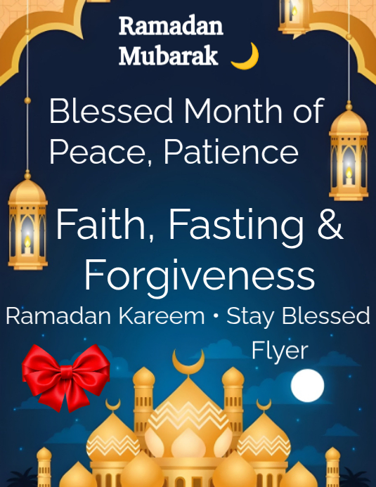 Purple Ramadan Celebration Flyer Template | PosterMyWall