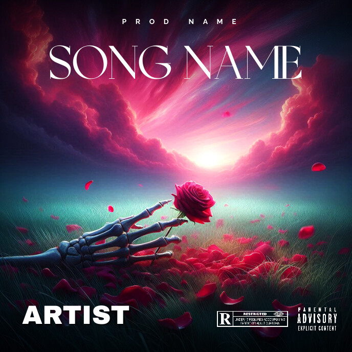 Purple Roses Album Cover Template | PosterMyWall