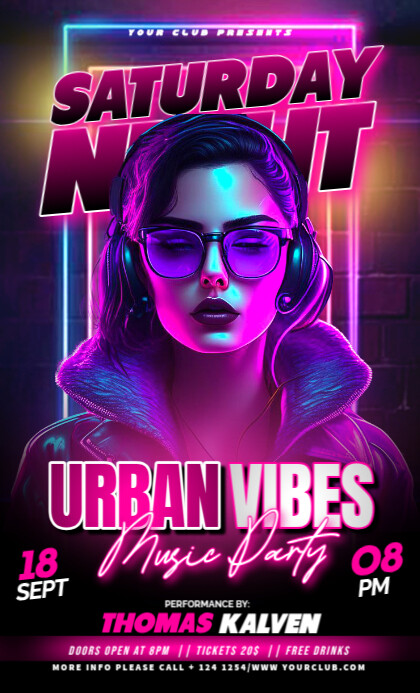 Copy of Purple Saturday Urban Night Party Flyer Us Legal | PosterMyWall