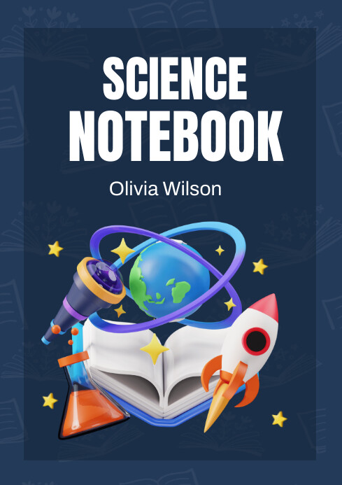 Copy of Purple Science Notebook A4 | PosterMyWall