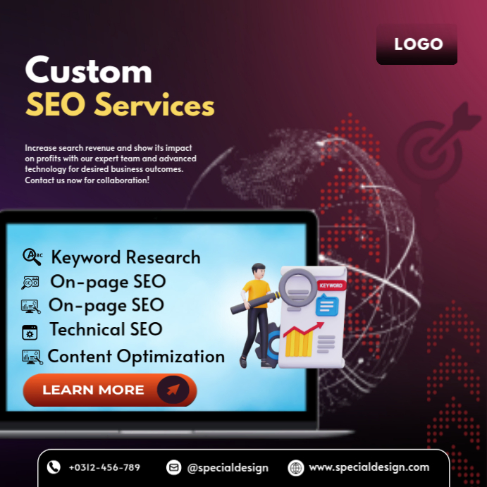 Copy of Purple Seo Services Instagram Post | PosterMyWall