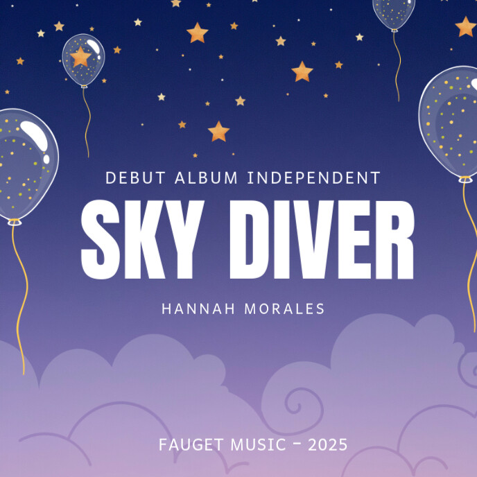 Copy of Purple Sky Diver Album Cover Album Cover | PosterMyWall