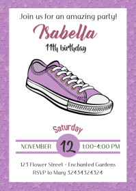 All Star Sneakers birthday invitation Template | PosterMyWall