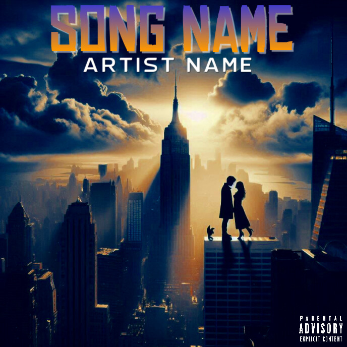 Purple Song Album Cover Templat | PosterMyWall