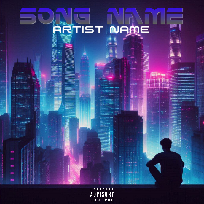 Purple song album cover Template | PosterMyWall