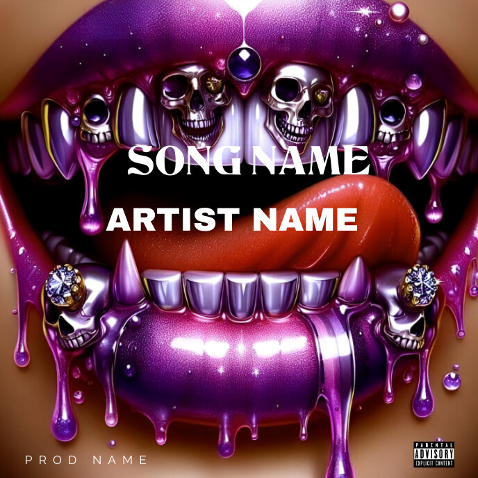 Kopie van Purple Song Album Cover | PosterMyWall