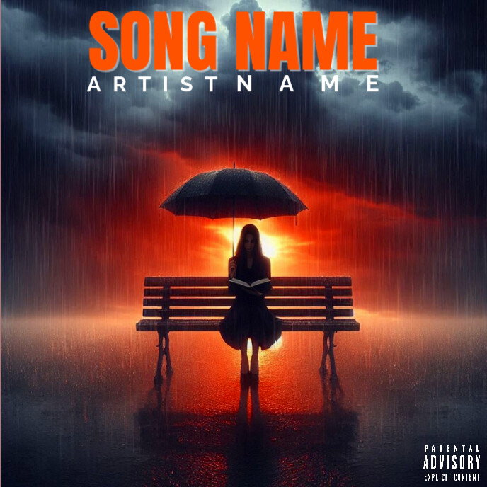 Purple Song And Alone Album Cover Template | PosterMyWall