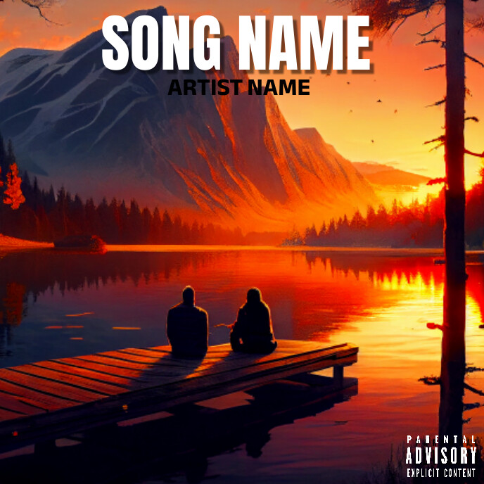 Purple Song Cover Song Name Album Cover Template | PosterMyWall