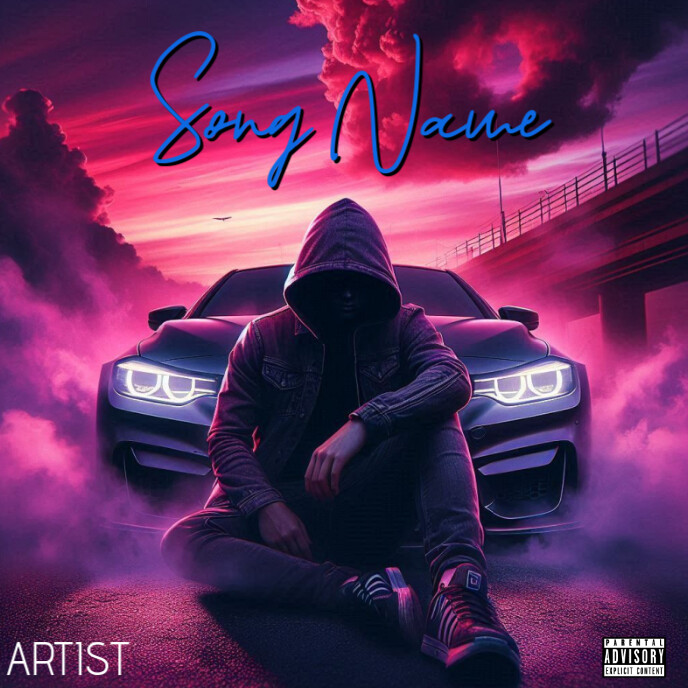 Purple Song Mixtape Album Cover Template | PosterMyWall