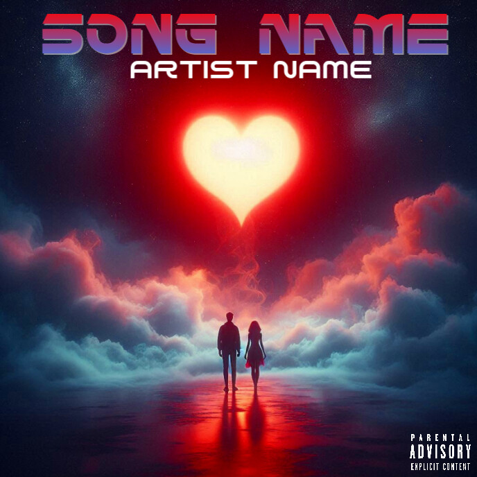 Purple Song Name Album Cover Template | PosterMyWall