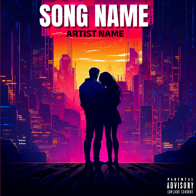Plantilla de Purple Song Name Album Cover | PosterMyWall