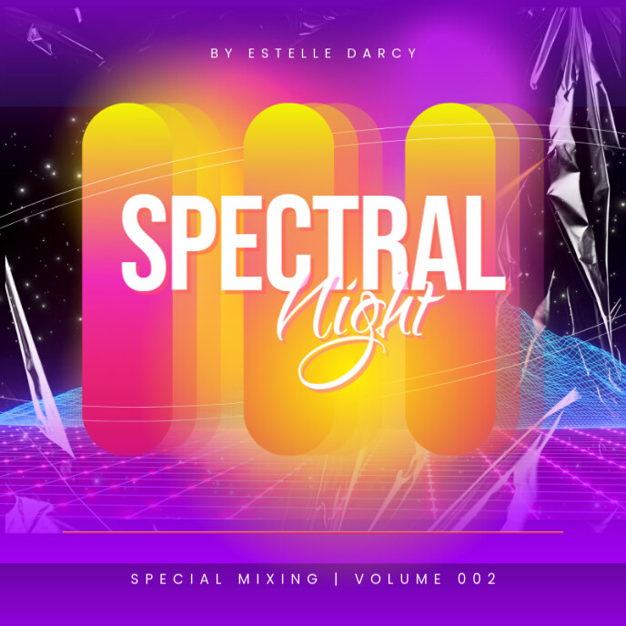Plantilla de Purple Spectral Night Album Cover | PosterMyWall