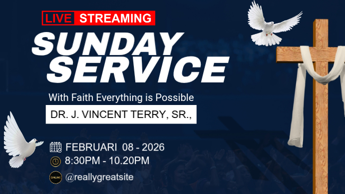 Plantilla de Purple Sunday Service YouTube Thumbnail | PosterMyWall