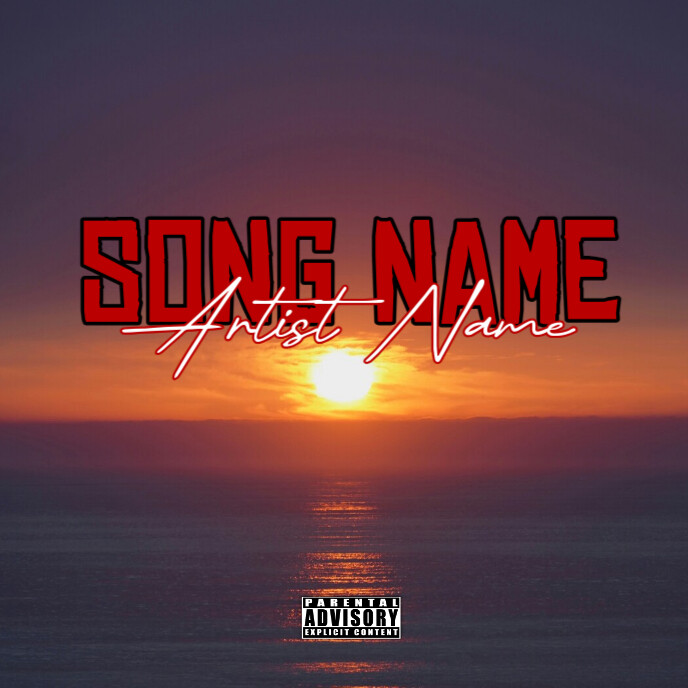 Copy of Purple Sunset Mixtape Album Cover Album Cover | PosterMyWall