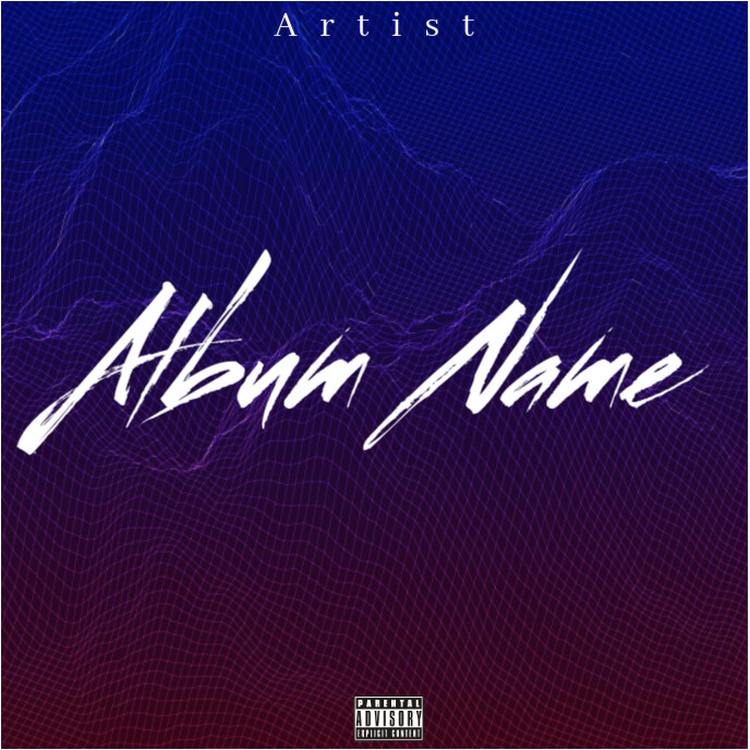 Modèle Purple Texture Mixtape Album Cover | PosterMyWall