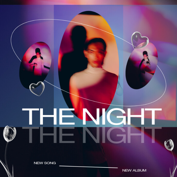 Modèle Purple The Night Album Cover | PosterMyWall