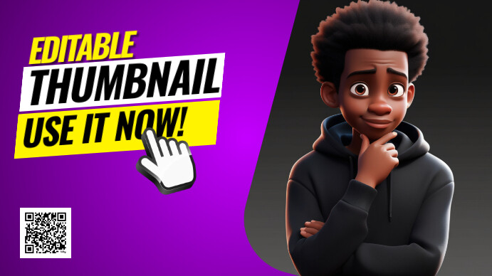 Plantilla de Purple Thumbnail editable | PosterMyWall