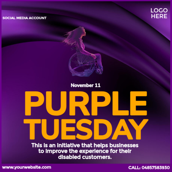 Purple Tuesday Template | PosterMyWall