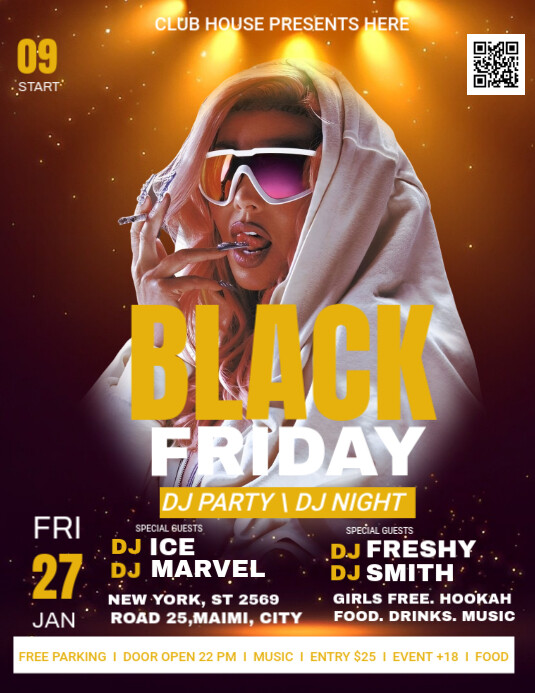 Copy of Purple Typographic Black Friday Party Flyer (us Letter ...