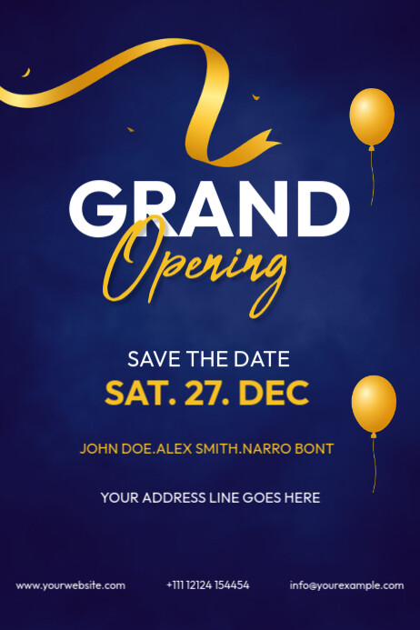 Copy of Purple Typographic Opening Ceremony Poster | PosterMyWall