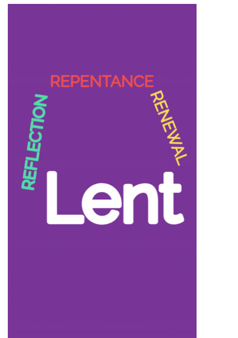 Copy of Purple Typographic Purple Season Of Lent Reminder A5 | PosterMyWall