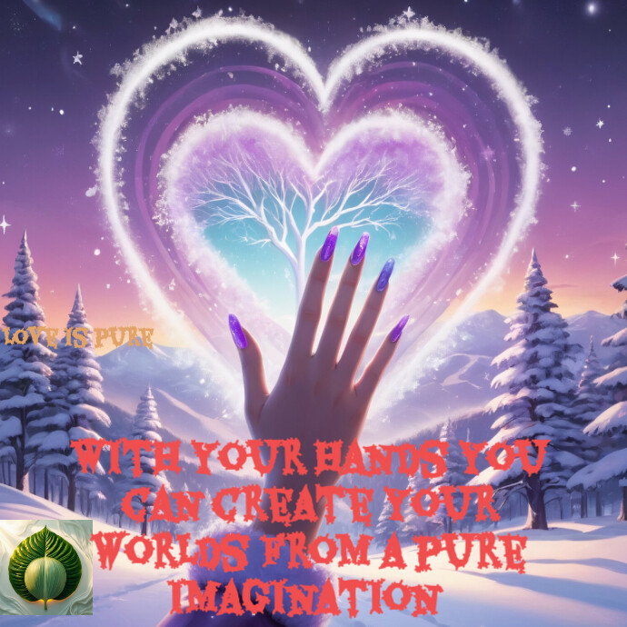 Purple Typographic Your World Logo Template | PosterMyWall