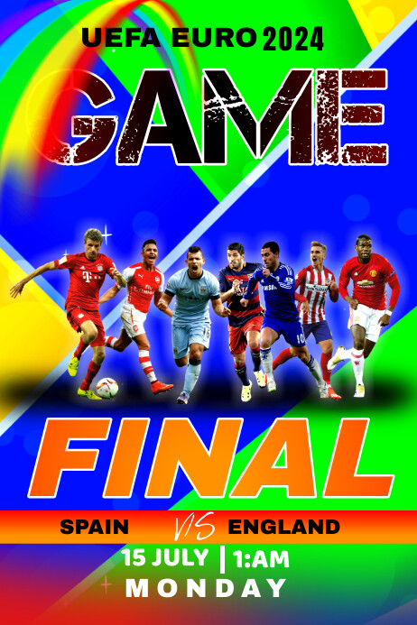 Purple Uefa Final Poster Template | PosterMyWall