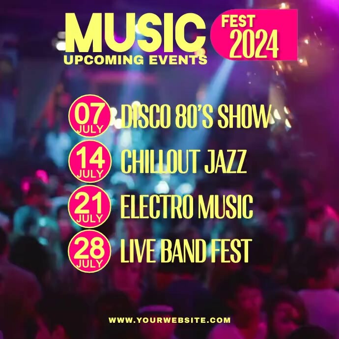 Copy of Purple Upcoming Events Pos Instagram | PosterMyWall