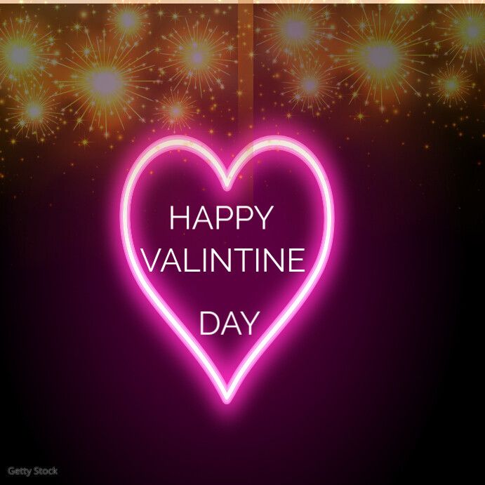 Purple Valintine Day Instagram Post valintine Template | PosterMyWall