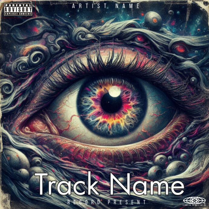 Purple Vintage Eye Mixtape Cover Album Cover Template | PosterMyWall