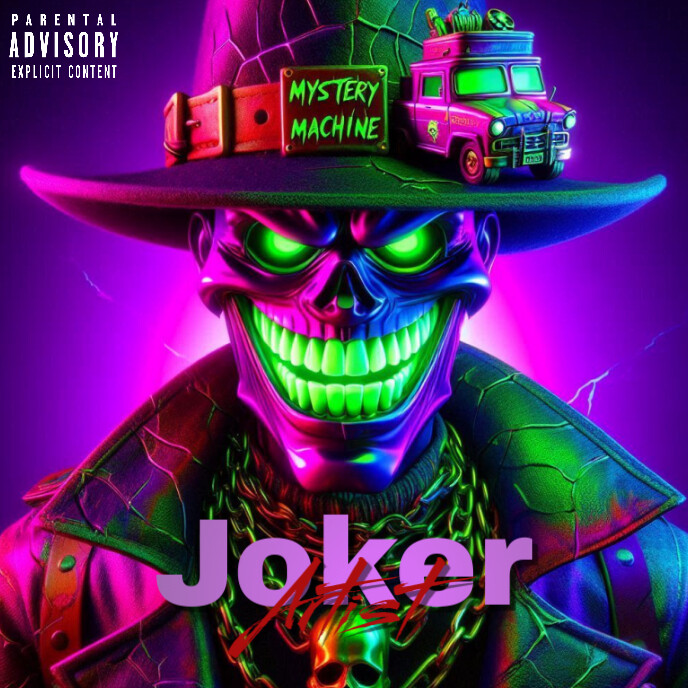 Purple Vintage Joker Mixtape Album Cover Template | PosterMyWall