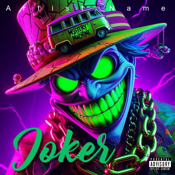 Plantilla de Purple Vintage Joker Mixtape Album Cover | PosterMyWall