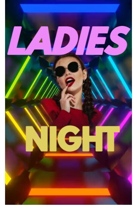 Purple Vintage Ladies Night Poster Template | PosterMyWall