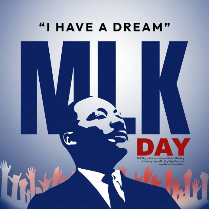 Purple Vintage Mlk Day Instagram Post Template | PosterMyWall