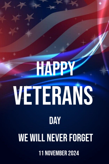 Purple Vintage Patriotic Tribute Poster Template | PosterMyWall