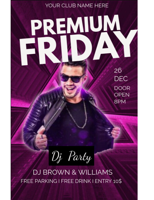 Purple Vintage Premium Friday Flyer (us Letter) Template | PosterMyWall