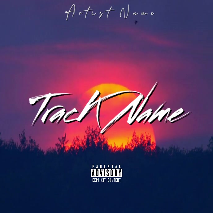 Purple Vintage Sunset Mixtape Cover Album Cover Template | PosterMyWall