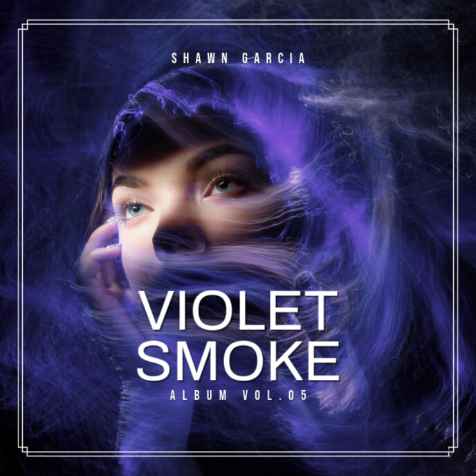 Copy of Purple Violet Smoke Album Cover | PosterMyWall