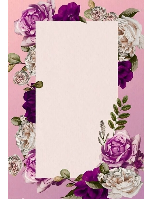 Purple wedding invitation Card Template | PosterMyWall