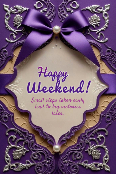 Modèle Purple Weekend Celebration Banner 4' × 6' | PosterMyWall