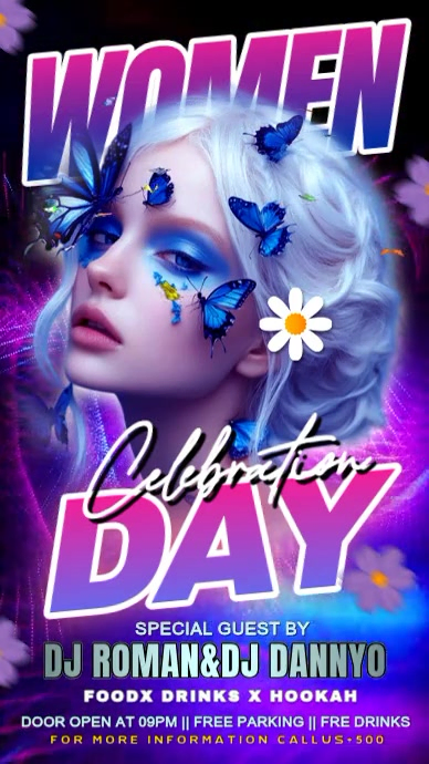 Purple Women's Celebration Event Digital Display Video Template ...