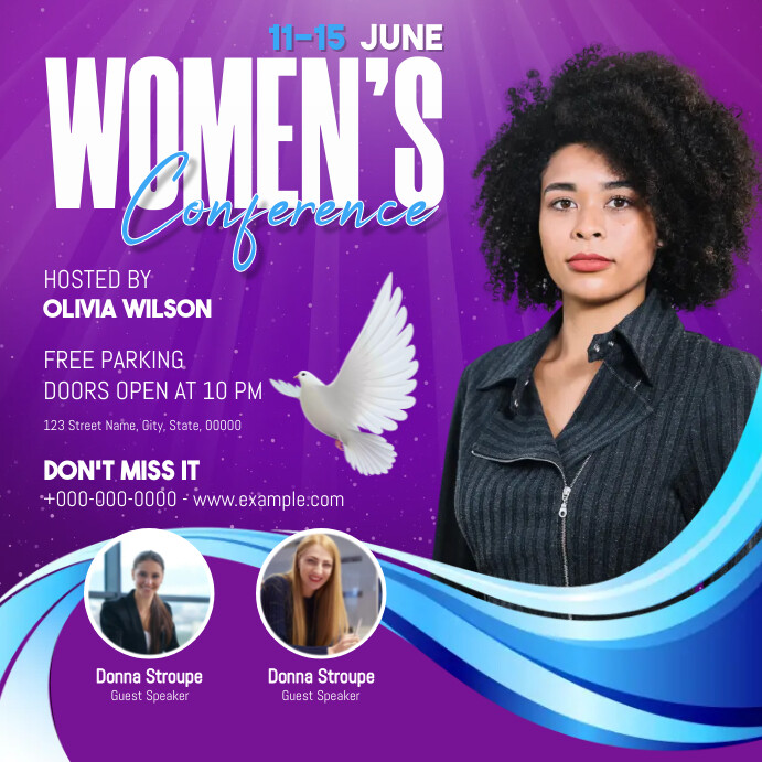Copy of Purple Women's Conference | PosterMyWall