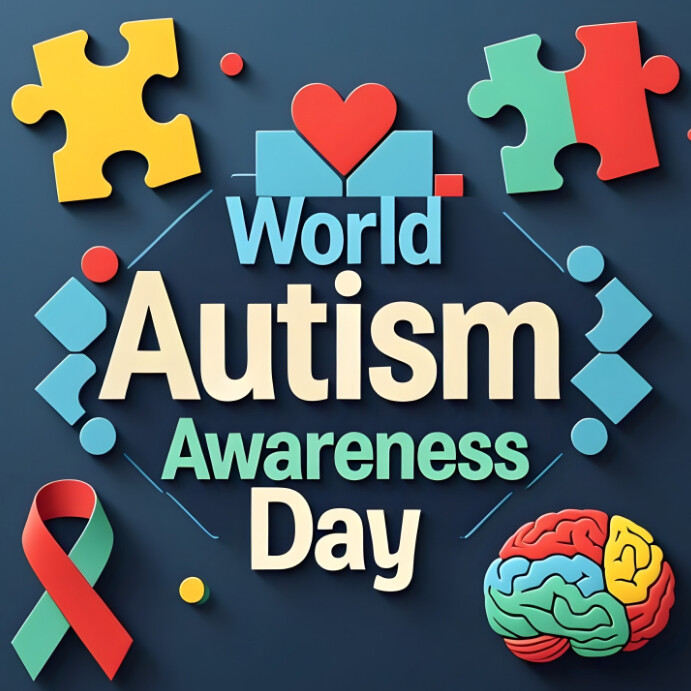 Copy of Purple World Autism Awareness Day Instagram Post | PosterMyWall
