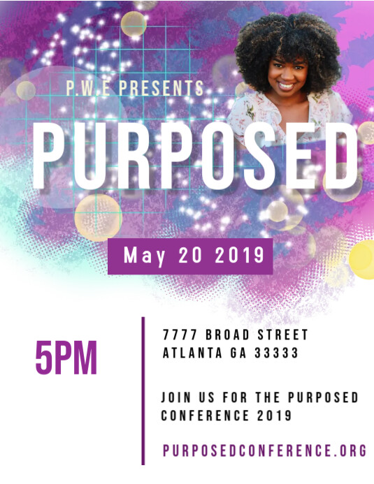 Purposed conference Template | PosterMyWall