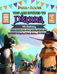 Puss in Boots Template | PosterMyWall