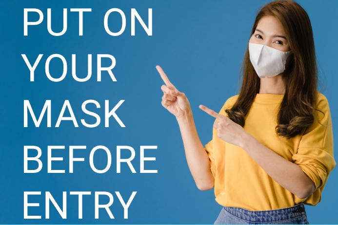 put on your mask poster printable Template | PosterMyWall
