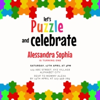 Puzzle Birthday Invitation Template | PosterMyWall