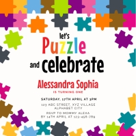 Puzzle Birthday Invitation Template | PosterMyWall