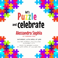 Puzzle Birthday Invitation Template | PosterMyWall