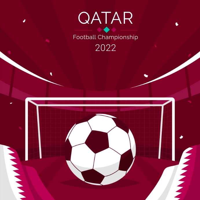 Qatar Football Template | PosterMyWall